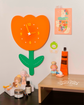 Orange Tulip Clock – duluduludesign